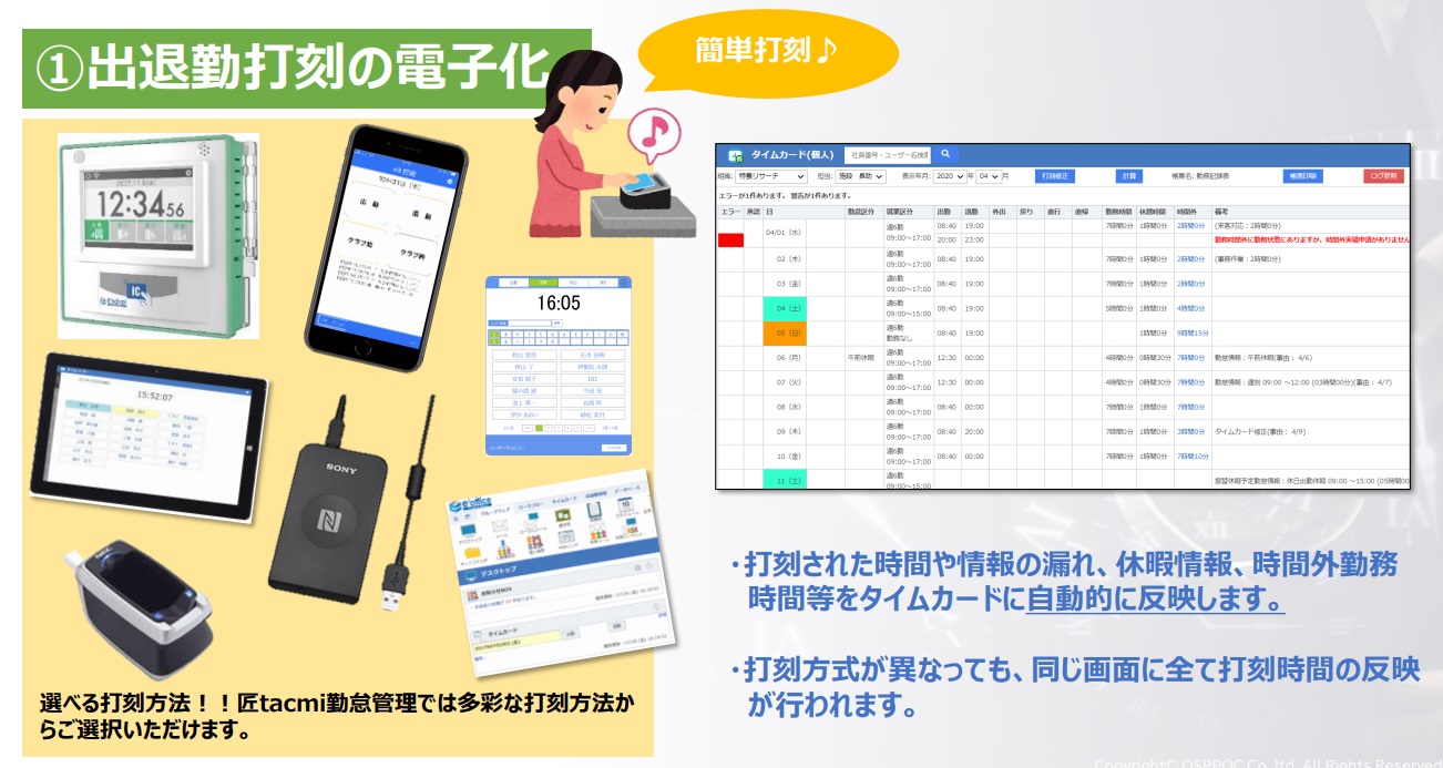 【少子化対策としての中小企業向けIT活用】業務効率化、労働生産性の向上はグループウェアと勤怠管理の活用から - 匠tacmi